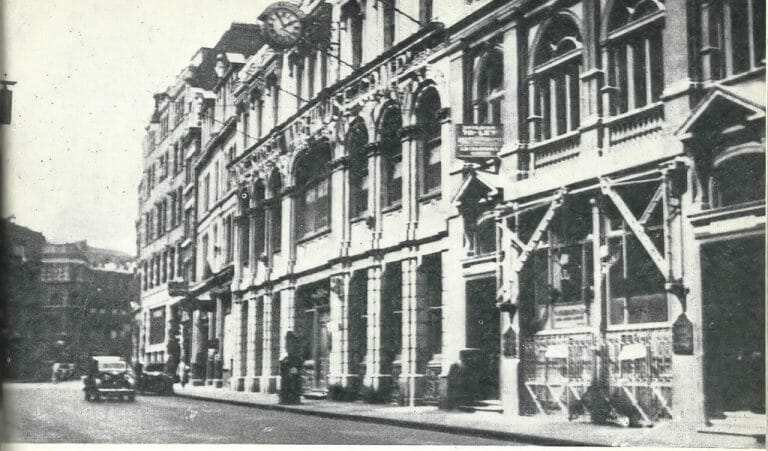 Fore Street Textile Warehouse. Historic WW2 London Photos