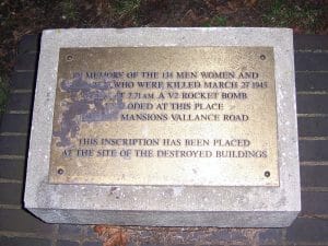 V1 and V2 Rocket Attacks in East London